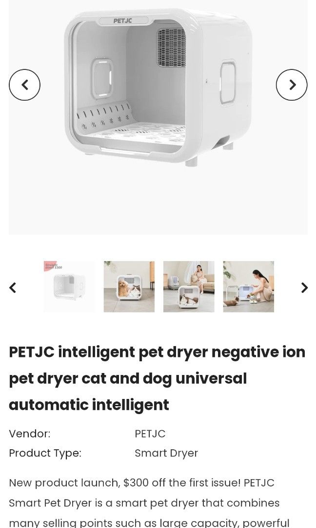 Pet JC smart pet dryer airsalon, Pet Supplies, Homes & Other Pet ...