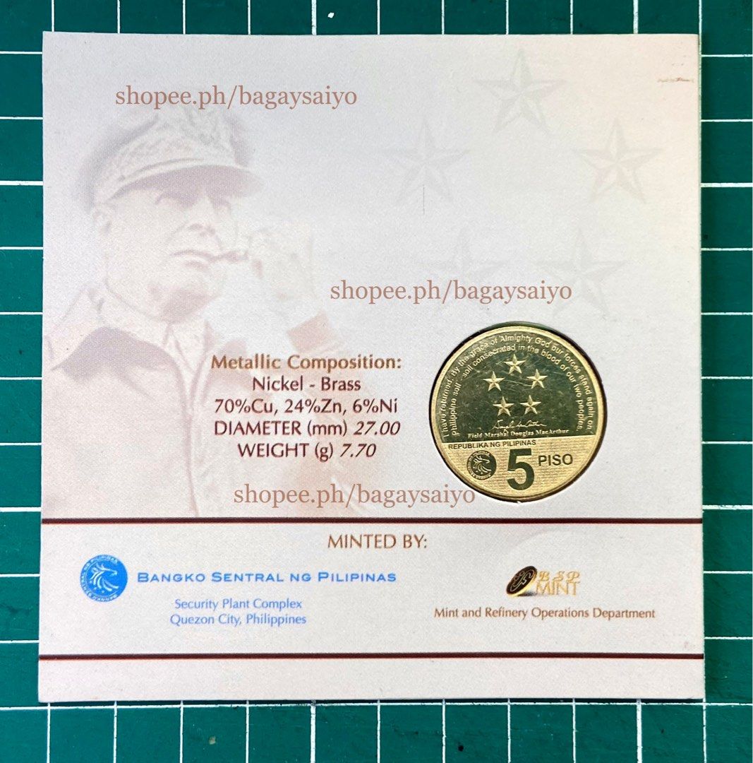 General Douglas MacArthur Coin, Leyte Landing, Philippine Commemorative ...