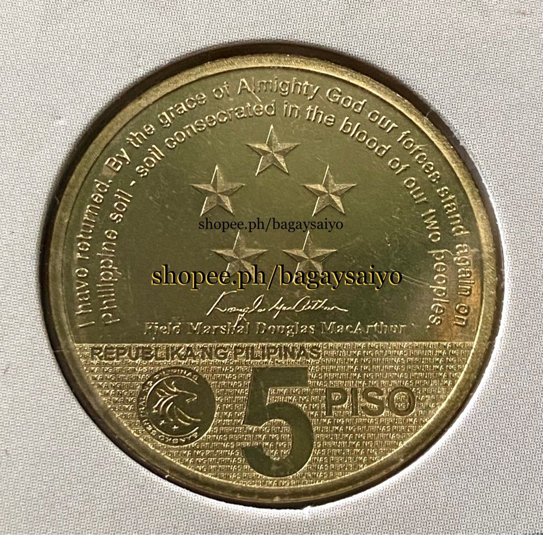 General Douglas MacArthur Coin, Leyte Landing, Philippine Commemorative ...