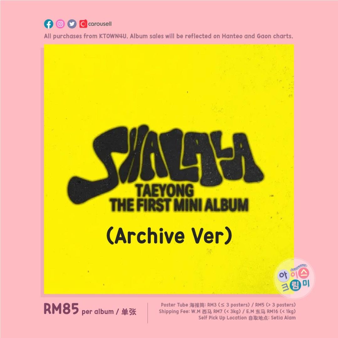 [PREORDER] TAEYONG - SHALALA (1st Mini Album), Hobbies & Toys ...