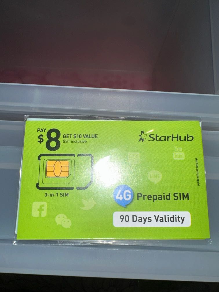 Prepaid sim card starhub, Mobile Phones & Gadgets, Mobile & Gadget ...