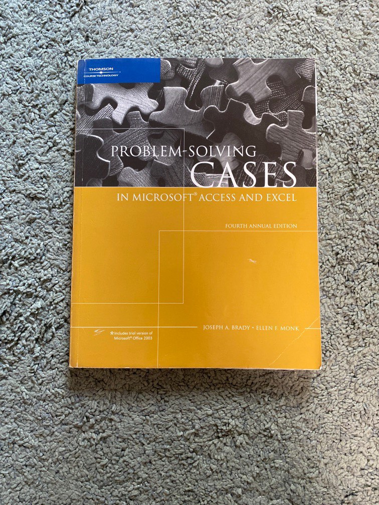 Problem ~solving Cases In Microsoft Access And Excel 興趣及遊戲 書本 And 文具 教科書 Carousell