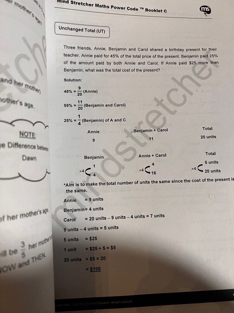 Psle p6 mind stretcher maths MS primary 6 mathematics not TLL , Hobbies ...