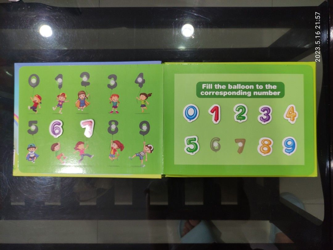 Quiet Book Number Angka Busy Buku, Buku & Alat Tulis, Buku Anak-Anak di ...