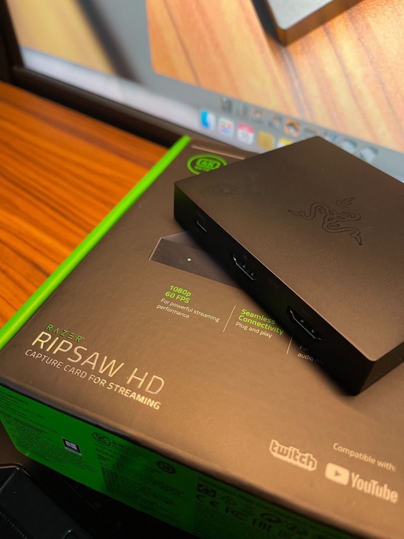 Razer Ripsaw HD Gaming Capture Card, Video Gaming, Gaming Accessories ...
