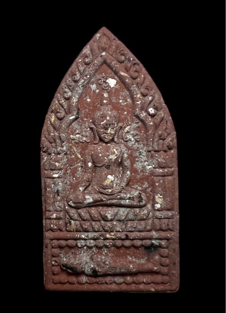 Red Metta Maha Saneh Phra Khun Paen Sayop Man embedded with Brass ...