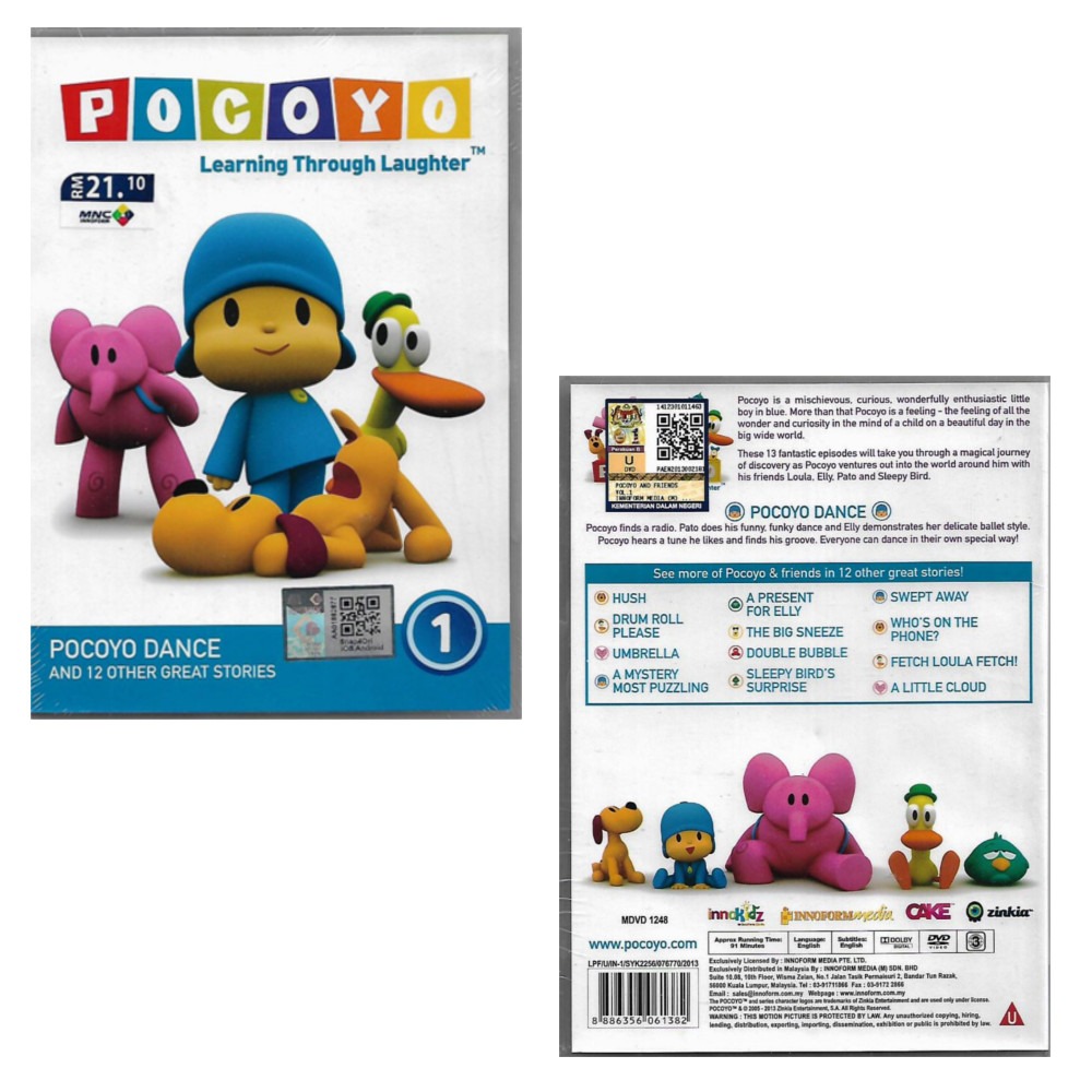 (RM12.90 for 1 DVD) Pocoyo Let's Go Series + Learning Through Laughter ...