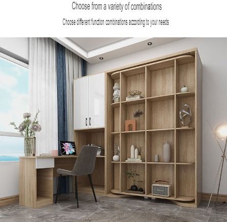 Rotating Invisible Bed Combination Cabinet Folding Bed Living Room ...
