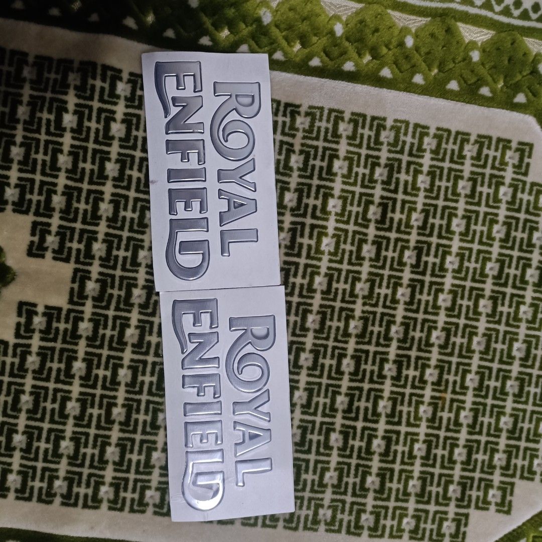 Royal Enfield sticker, Motorcycles, Motorcycle Accessories on Carousell