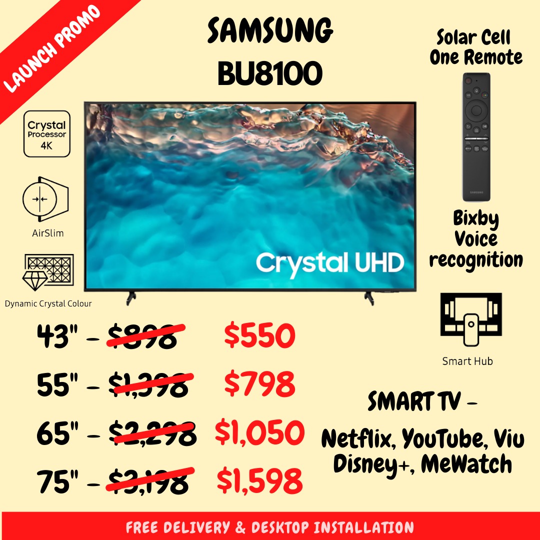 Samsung 55 inch - 8 series | Crystal UHD 4K Smart TV | BRAND NEW IN BOX ...