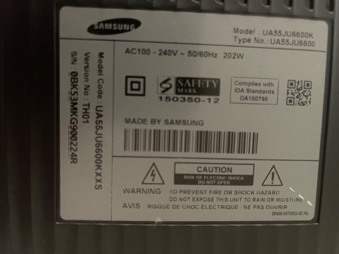 Samsung 55 inch curved TV, TV & Home Appliances, TV & Entertainment, TV ...
