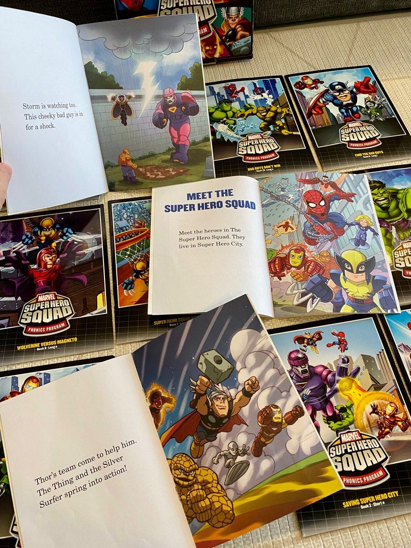 Scholastic Marvel Superhero Phonics Program, Hobbies & Toys, Books ...