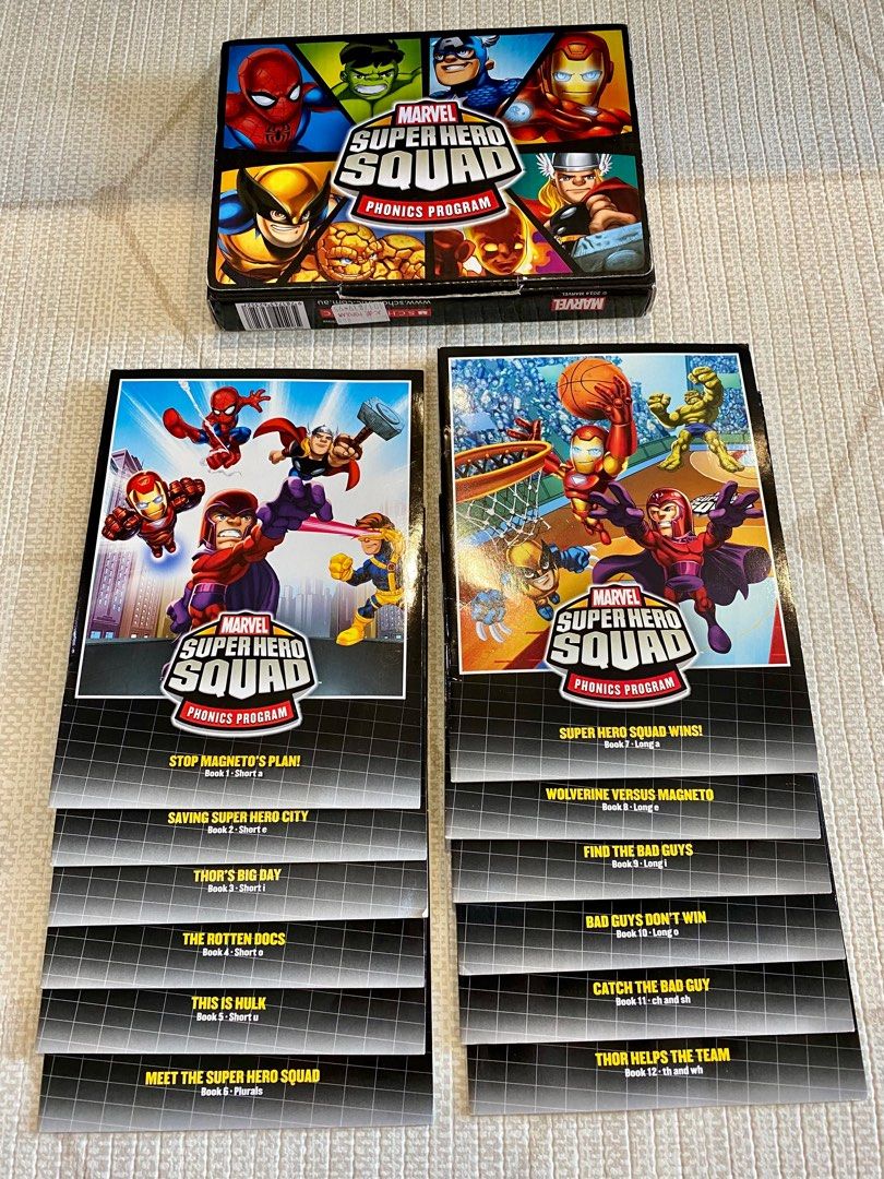 Scholastic Marvel Superhero Phonics Program, Hobbies & Toys, Books ...