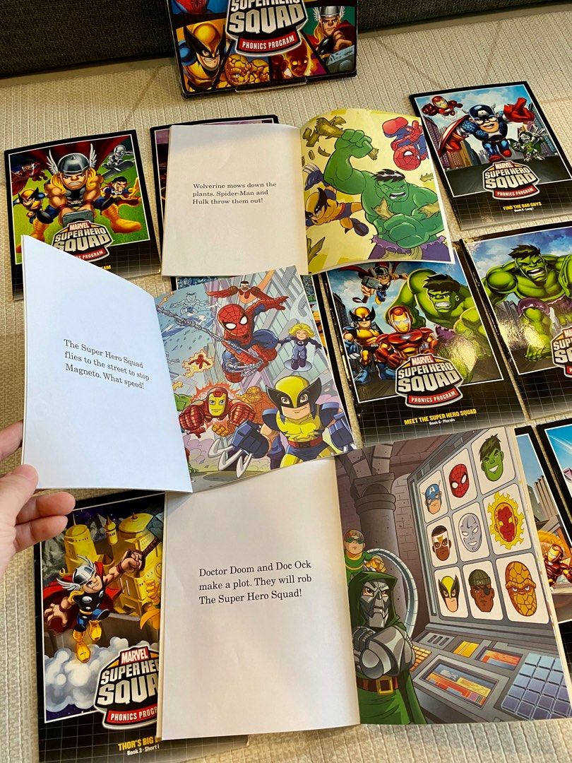 Scholastic Marvel Superhero Phonics Program, Hobbies & Toys, Books ...