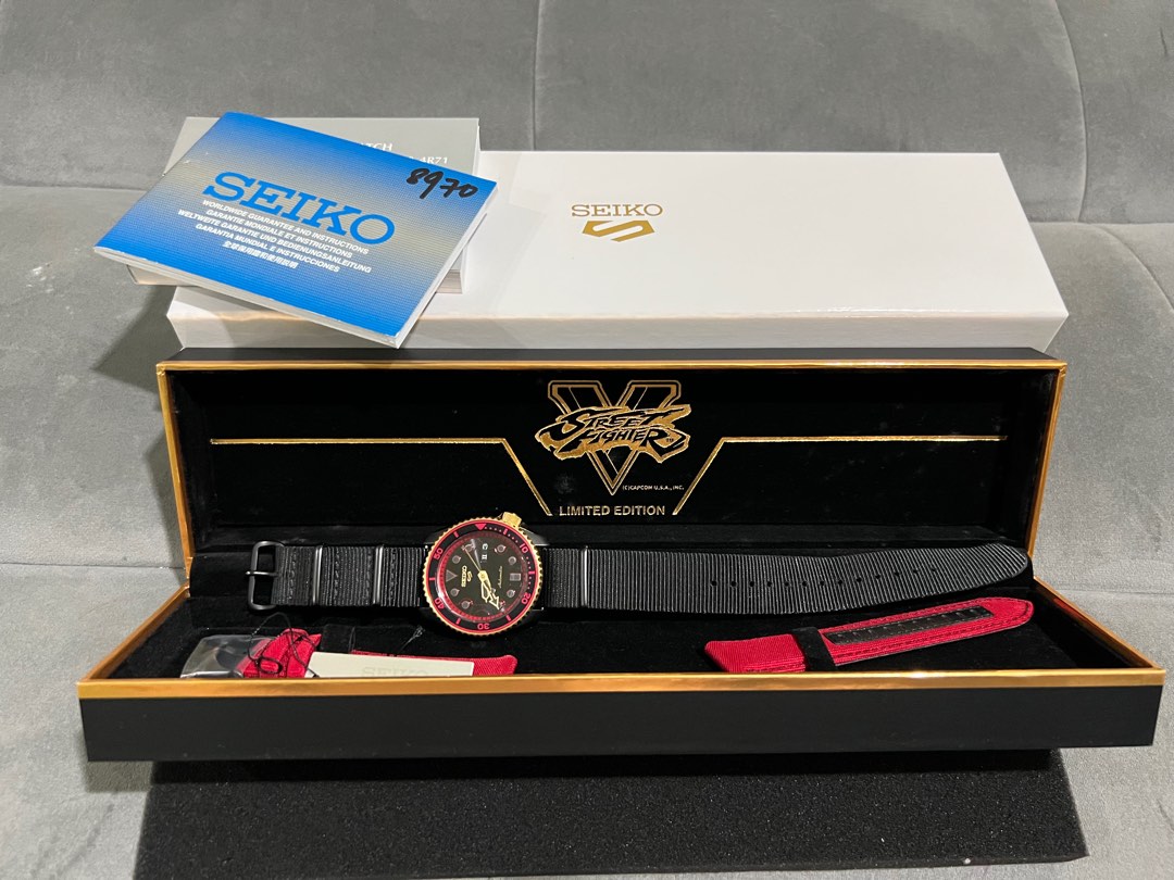 Seiko 5 Sports Street Fighter Limited Edition Ken ref. SRPF20K1, Men's ...