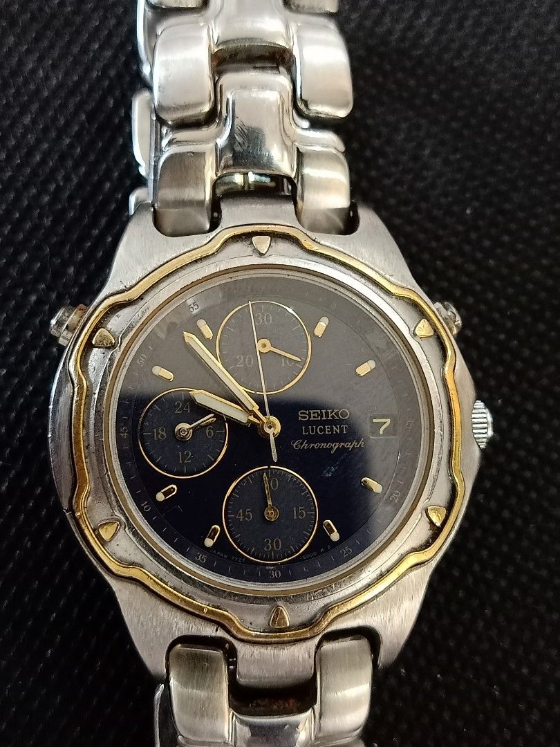 Seiko lucent chronograph, Men's Fashion, Watches & Accessories, Watches ...