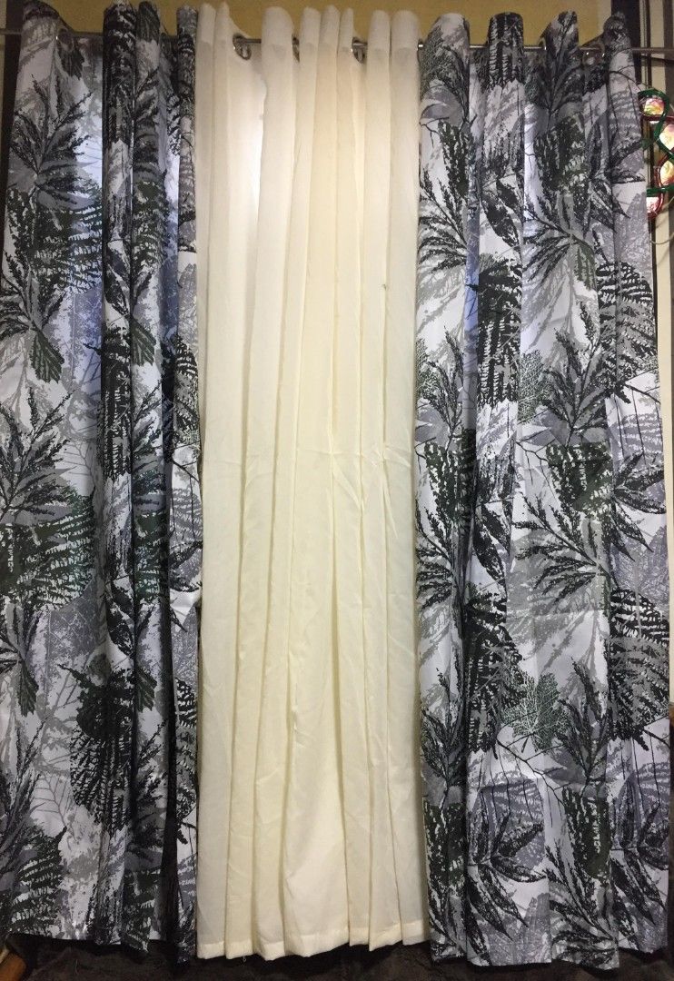 semi block out curtain, Furniture & Home Living, Home Decor, Curtains ...