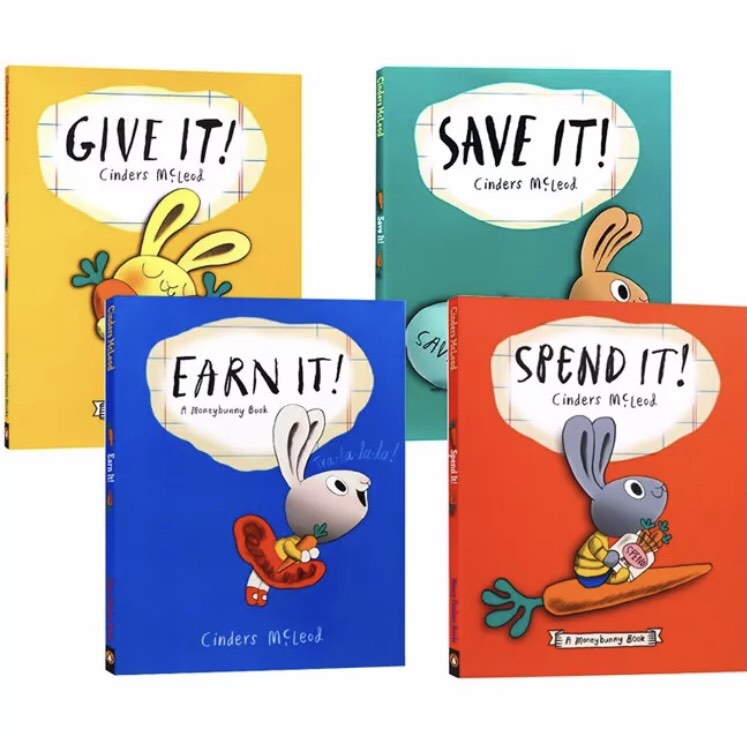 [Set of 4] Moneybunny series: Financial Literacy Book Set for kids ...