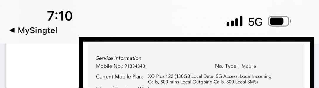 Singtel XO Plus 122 plan (91334343) available for transfers, Computers ...