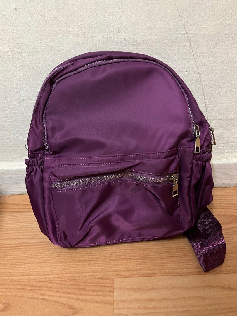 small purple backpack, Women's Fashion, Bags & Wallets, Backpacks on ...