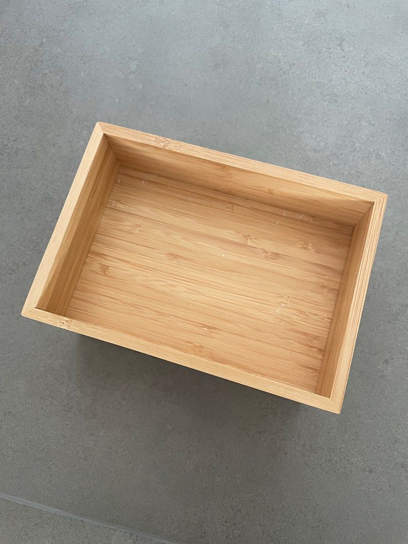 Small Stackable Wooden Boxes (Set of 2), Furniture & Home Living, Home ...