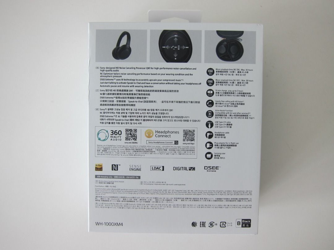 Sony WH-1000XM4 Wireless Noise-Cancelling Headphones WH XM4 WH1000XM4 ...