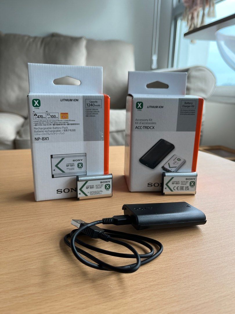 SONY ZV-1 (white) with extra batteries, bluetooth remote hand grip ...