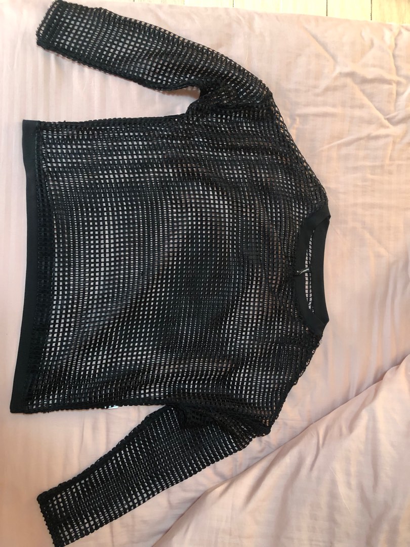 Stradivarius - Block Sheer Top, Women's Fashion, Tops, Shirts on Carousell