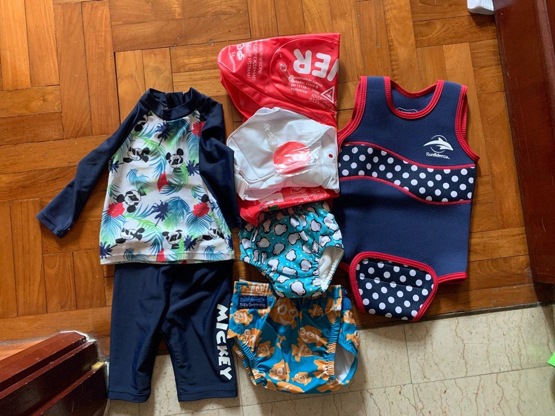 Swimming sat( float, worm suit, swimming diaper, swimsuit), Babies ...
