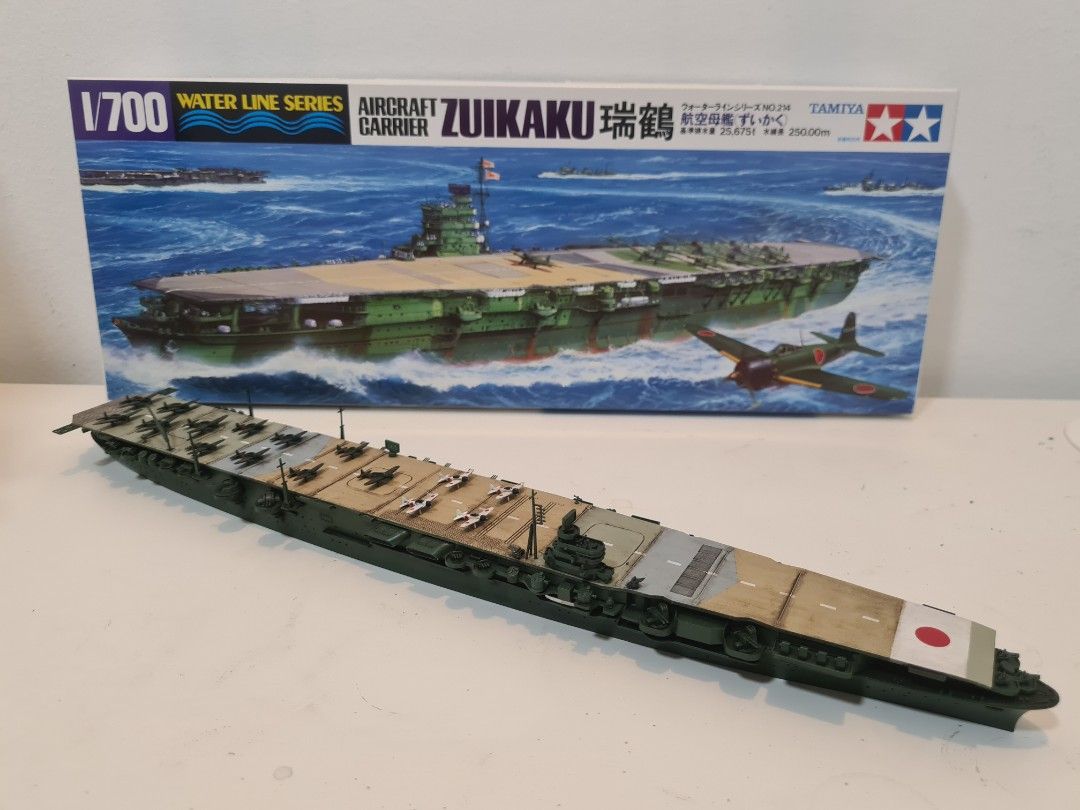 Tamiya 1/700 Zuikaku Japanese aircraft carrier war ship model kit ...