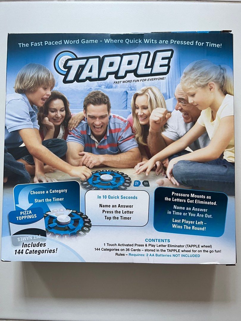 Tapple Family Board Game, Hobbies & Toys, Toys & Games on Carousell