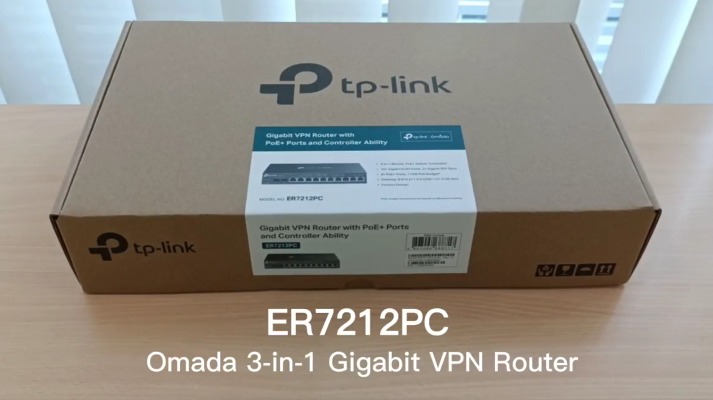 TP-Link ER7212PC Omada Gigabit VPN Router with PoE+ Ports and ...