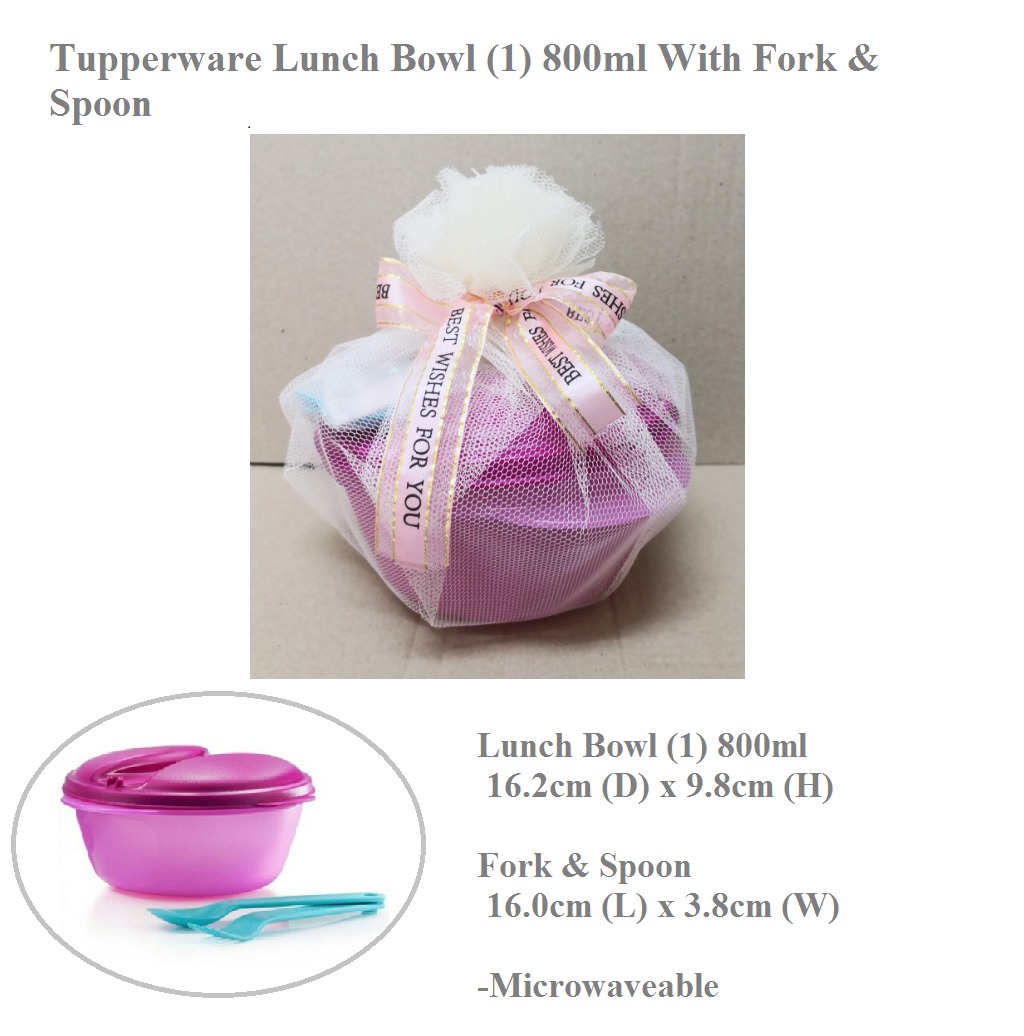 Tupperware Hamper - Lunch Bowl 800ml, Furniture & Home Living ...