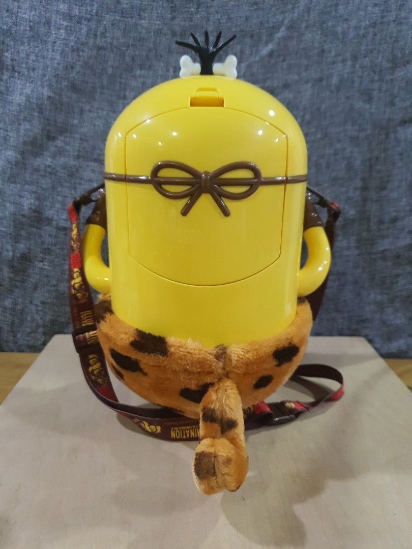 USJ Minion popcorn Bucket 29cm, Hobbies & Toys, Toys & Games on Carousell