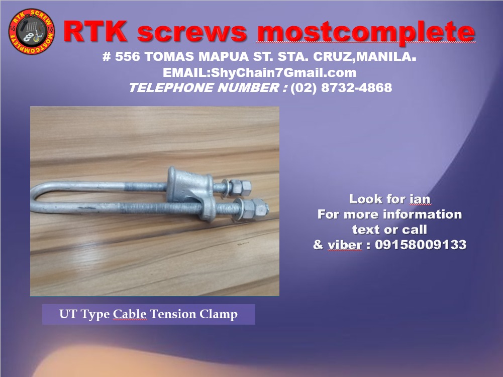 UT Type Cable Tension Clamp UT - 4, Commercial & Industrial, Construction & Building Materials ...