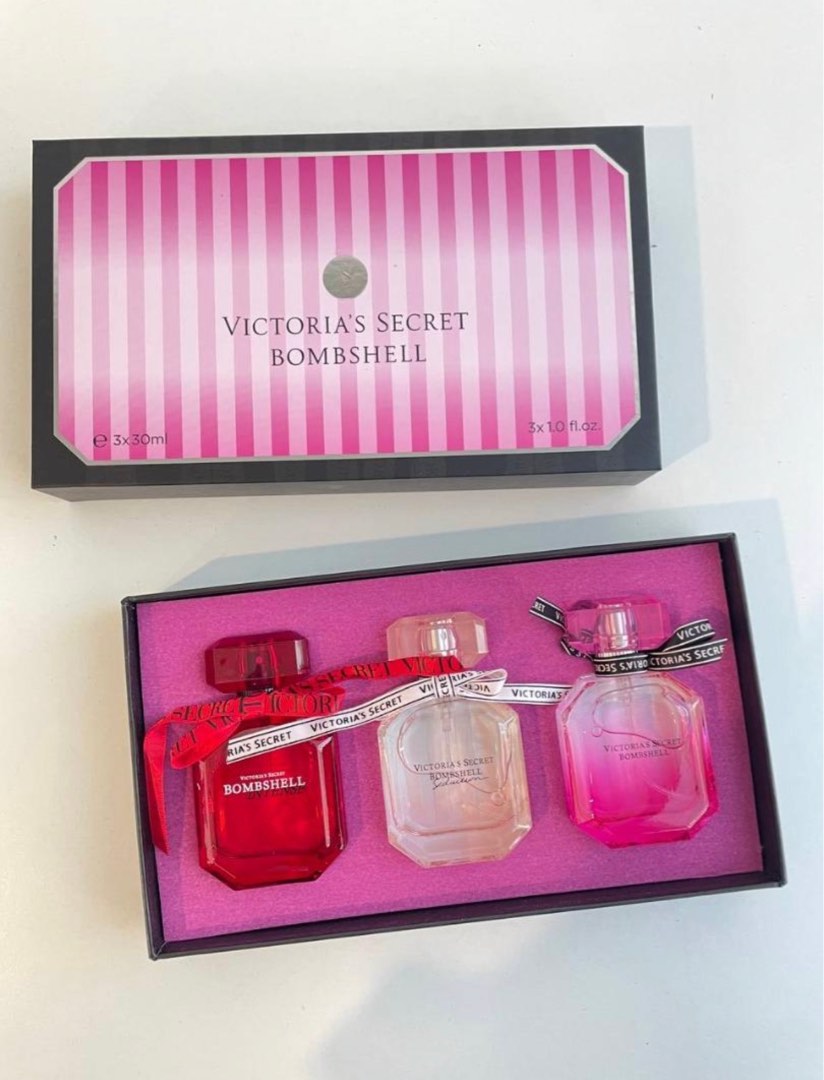 Victoria secret 3 in 1 bombshell Perfumes gift set (30mlx3), Beauty & Personal Care, Fragrance ...