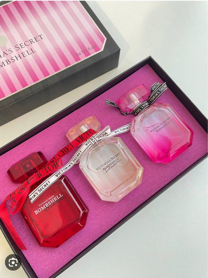 Victoria secret 3 in 1 bombshell Perfumes gift set (30mlx3), Beauty & Personal Care, Fragrance ...