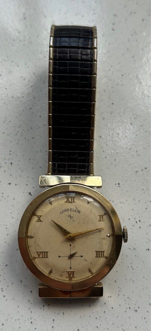 Vintage Lord Elgin 14K Gold Filled Fancy Lugs 21 Jewels Cal 688 Men’s ...