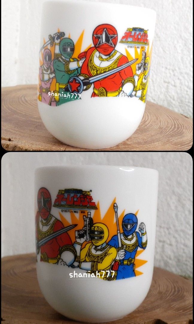 Vintage Rare 1995 Chouriki Sentai Ohranger Teacup Japanese Super Hero ...