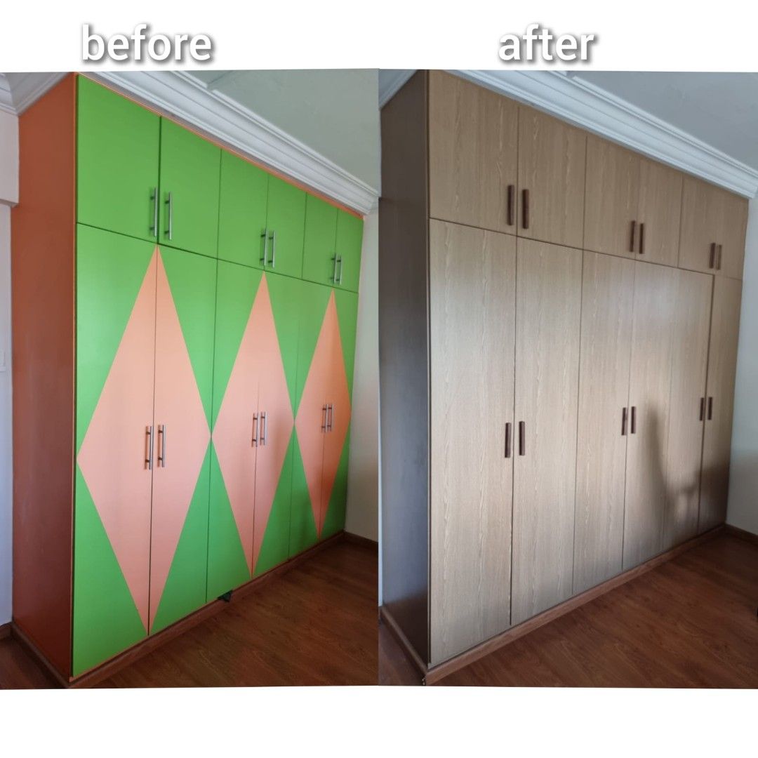 Vinyl Wrap ReLaminate service for Door,Kitchen cabinets, bedroom ...