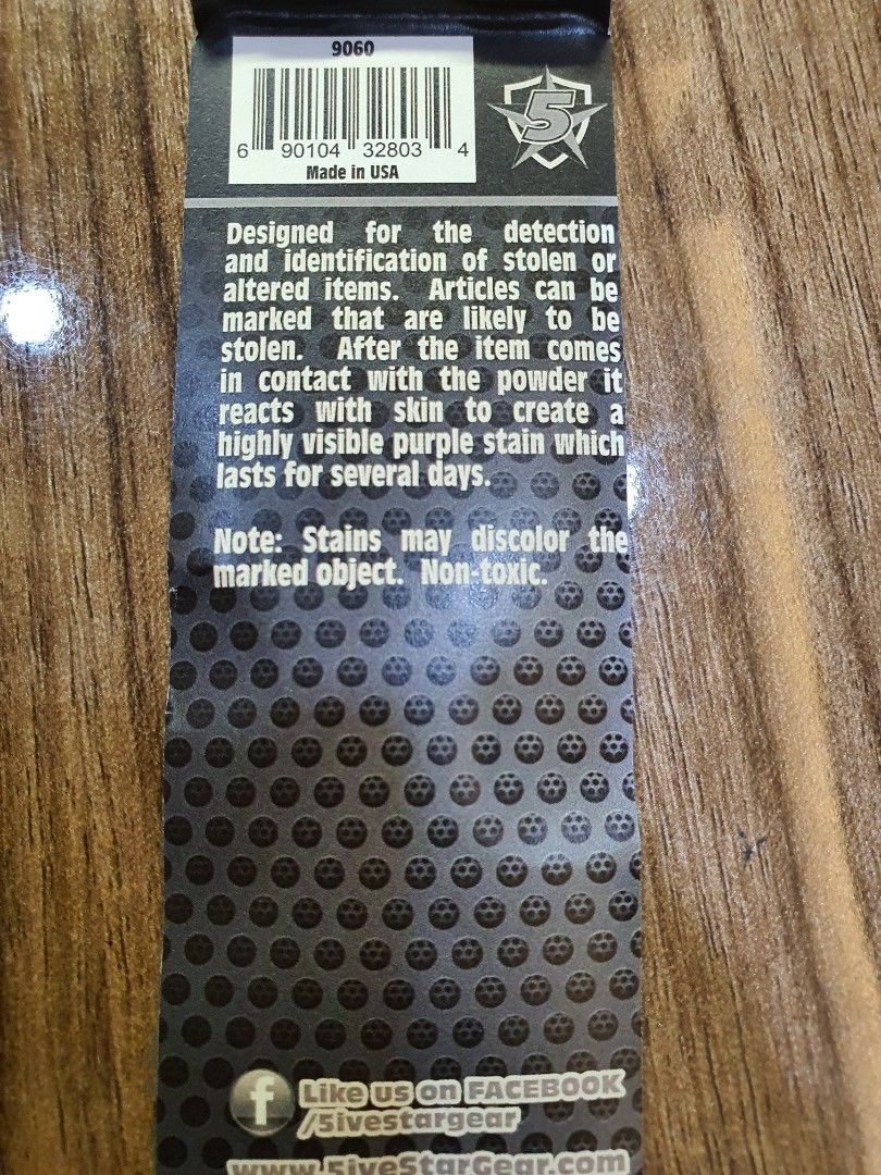 Visible Stain Theft Detection Powder, Everything Else on Carousell