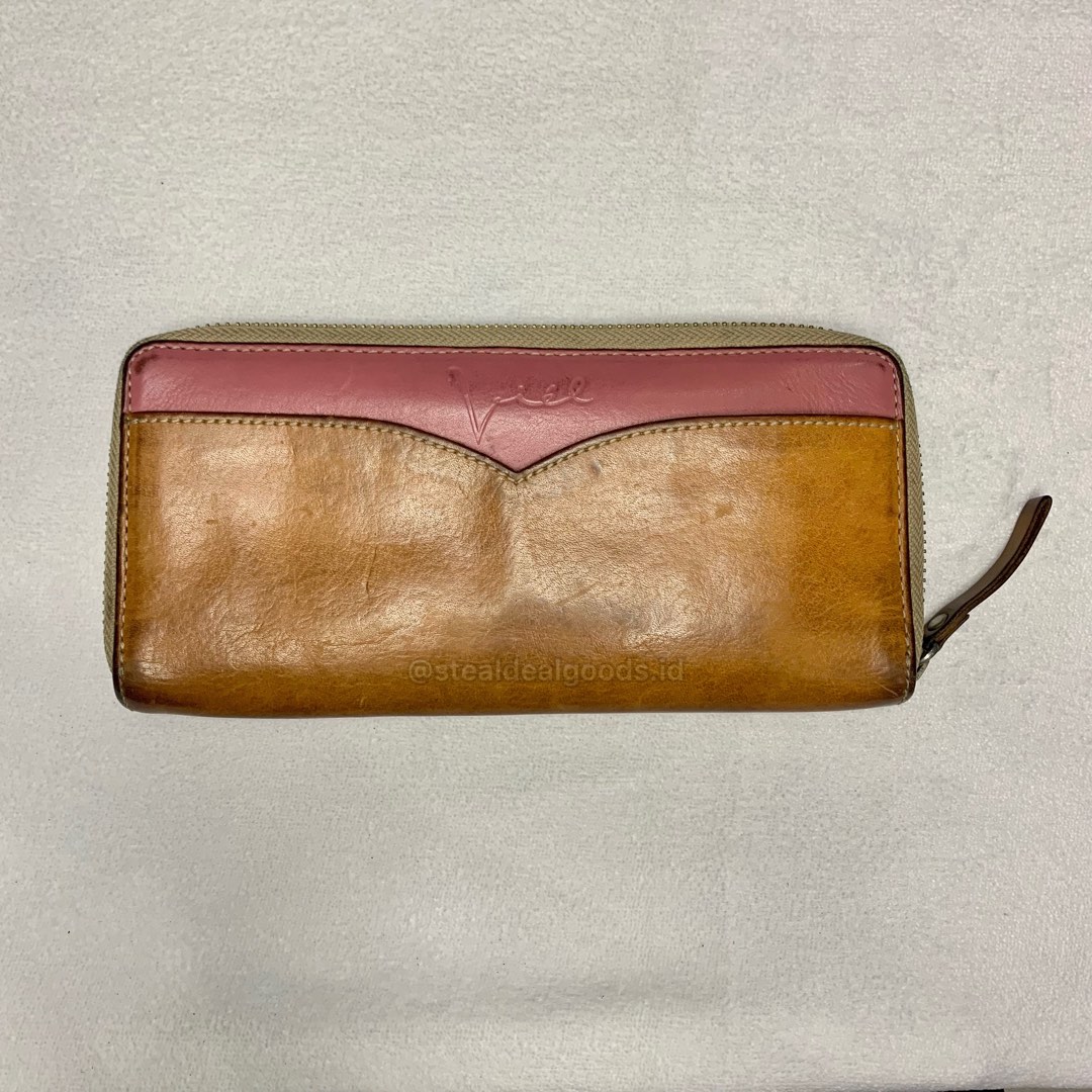 VOYEJ/VIEL - Catalina Natural Pink Tanned Long Wallet (GENUINE ...
