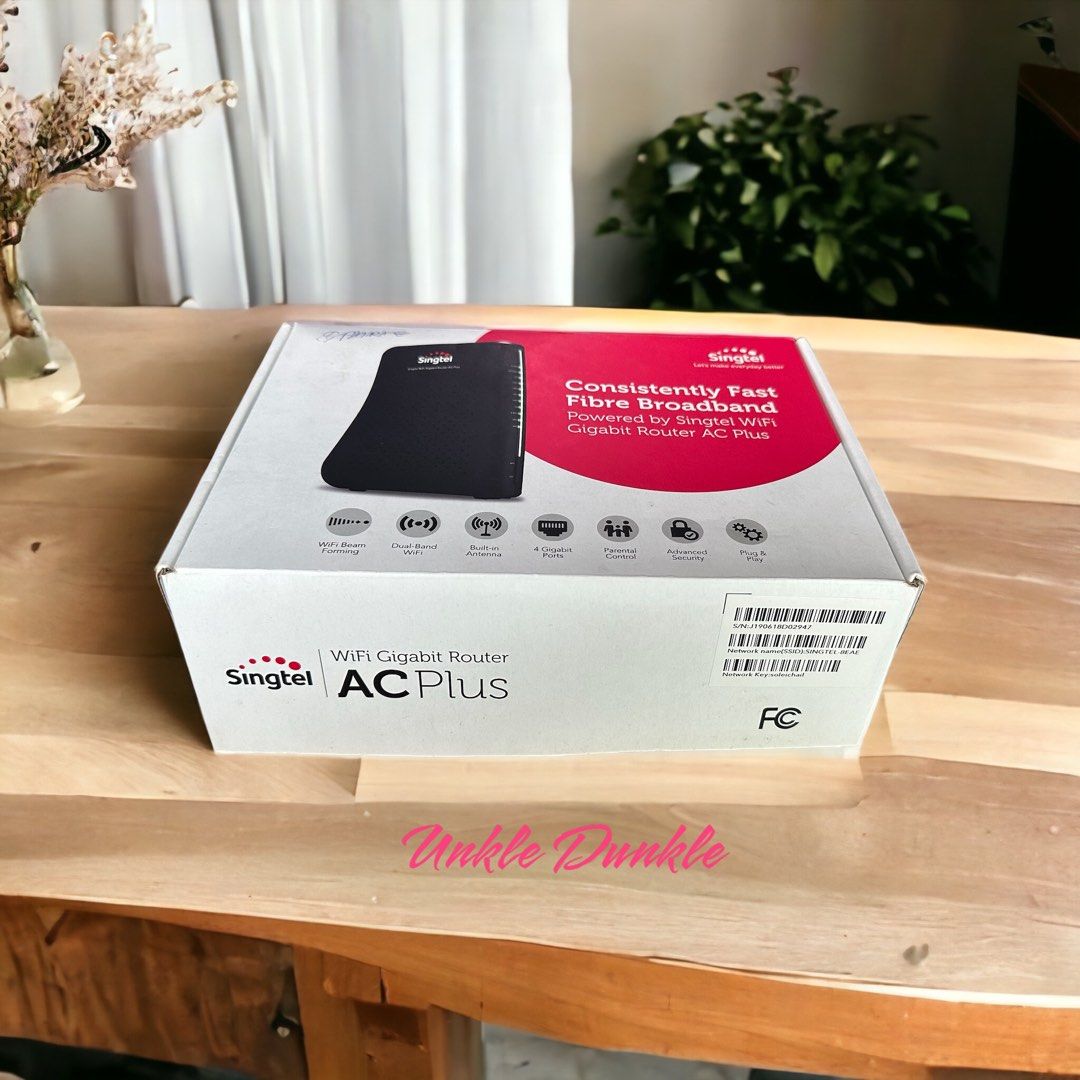 WiFi Gigabit Router Singtel ACPlus, Computers & Tech, Parts & Accessories, Networking on Carousell