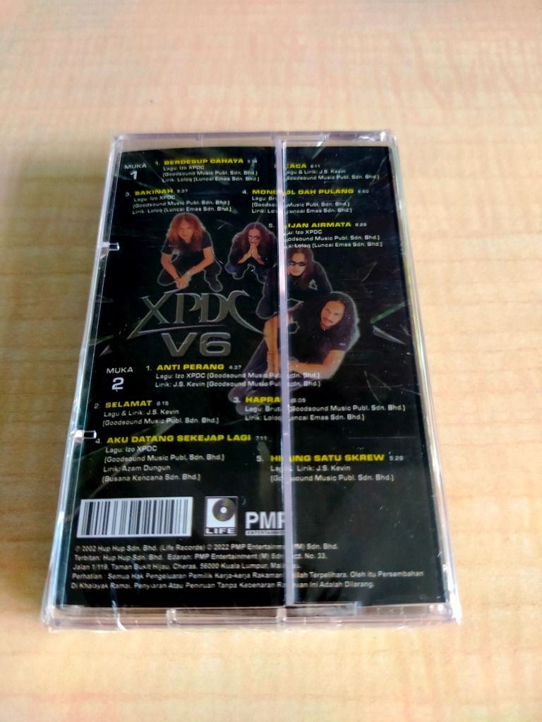 XPDC V6 Album Ke 6 Kaset Tape Cassette Versi Reissue Original New And Sealed Edaran PMP, Hobbies ...