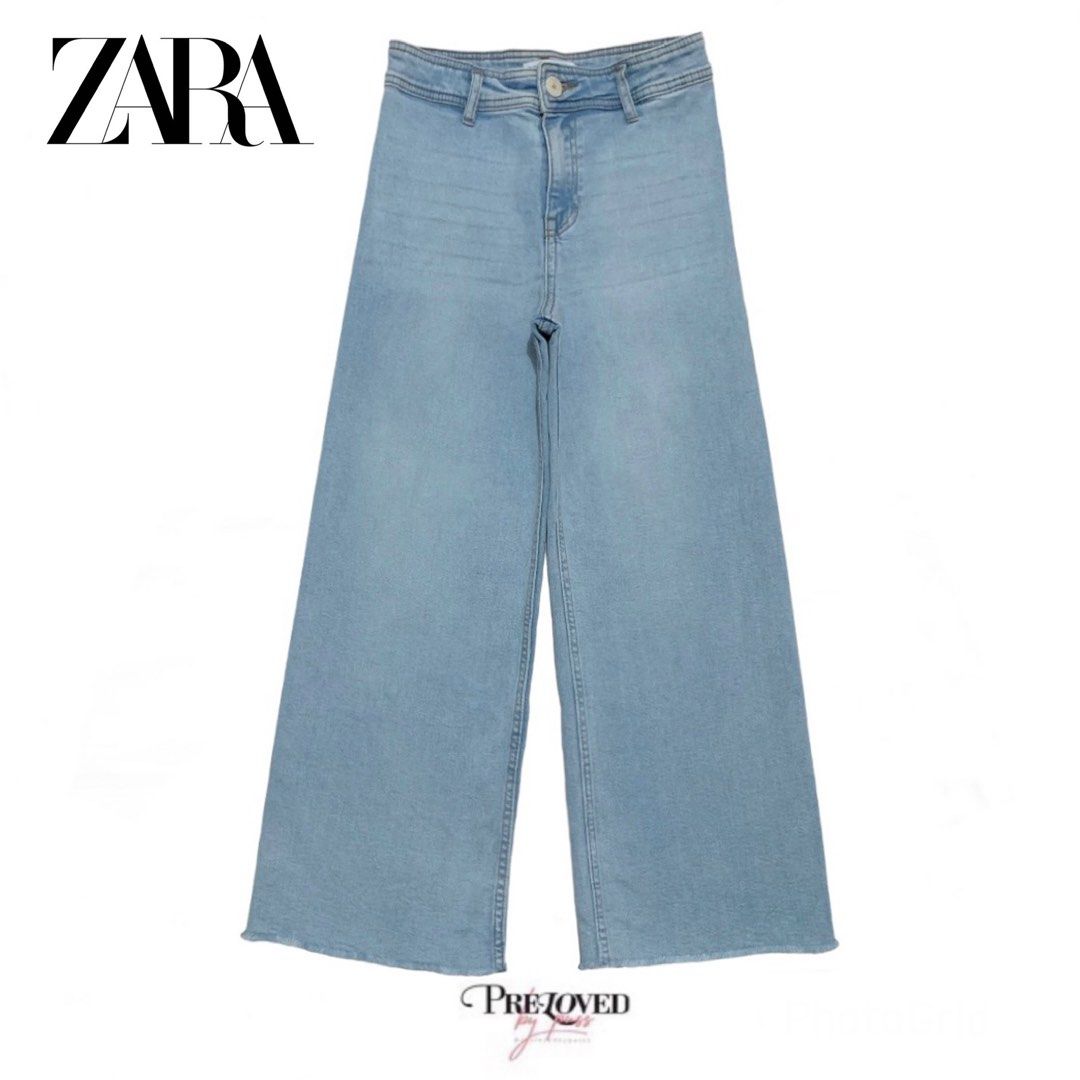 Zara marine jeans, Fesyen Wanita, Pakaian Wanita, Bawahan di Carousell