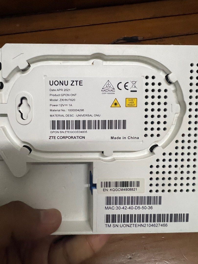 ZTE Unifi Router, TV & Home Appliances, Other Home Appliances on Carousell