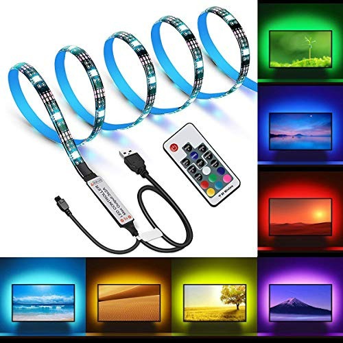 3467) Opard Led Strips Lights 2m (4pcs x 50cm) Wireless Remote ...