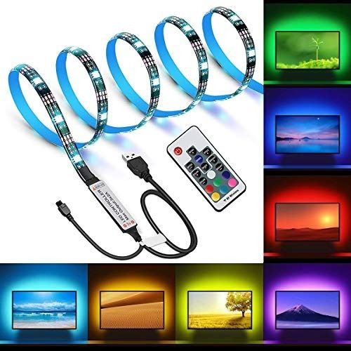 3467) Opard Led Strips Lights 2m (4pcs x 50cm) Wireless Remote ...