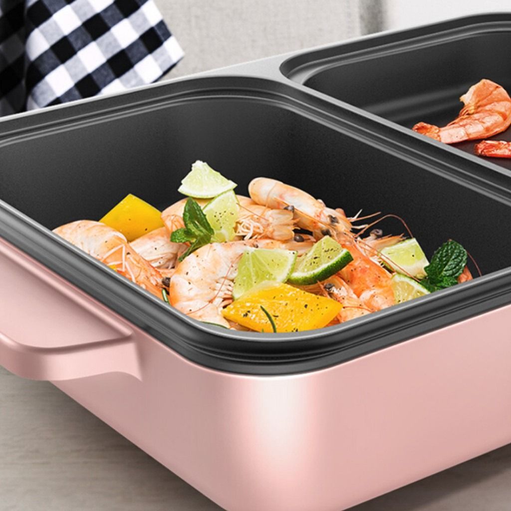 6-in-1 Dual Hotpot BBQ Steamboat Electric Cooker, TV & Home Appliances ...