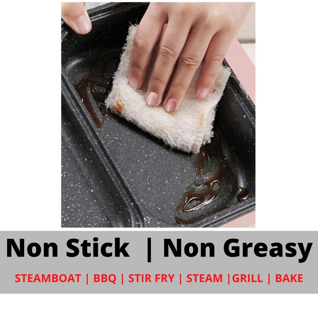 6-in-1 Dual Hotpot BBQ Steamboat Electric Cooker, TV & Home Appliances ...